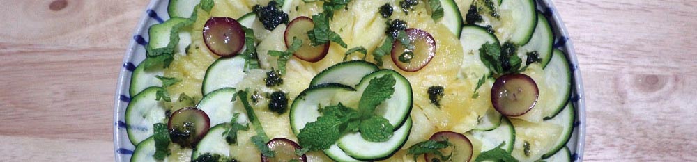 Northern Dispatch | Makan a la Pinoy: Piña-Zucchini Carpaccio