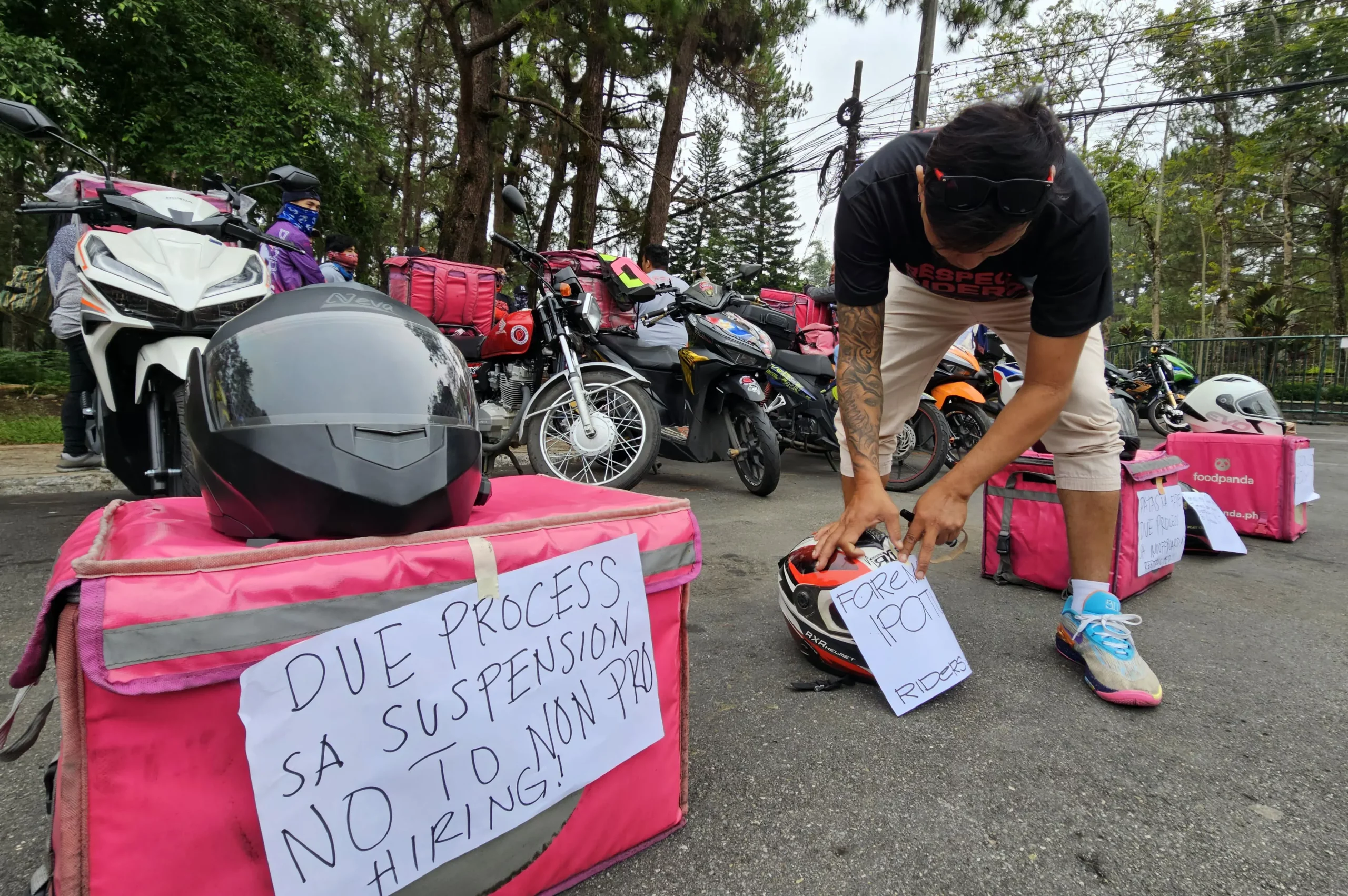 Northern Dispatch | Baguio Foodpanda riders fight for better working ...