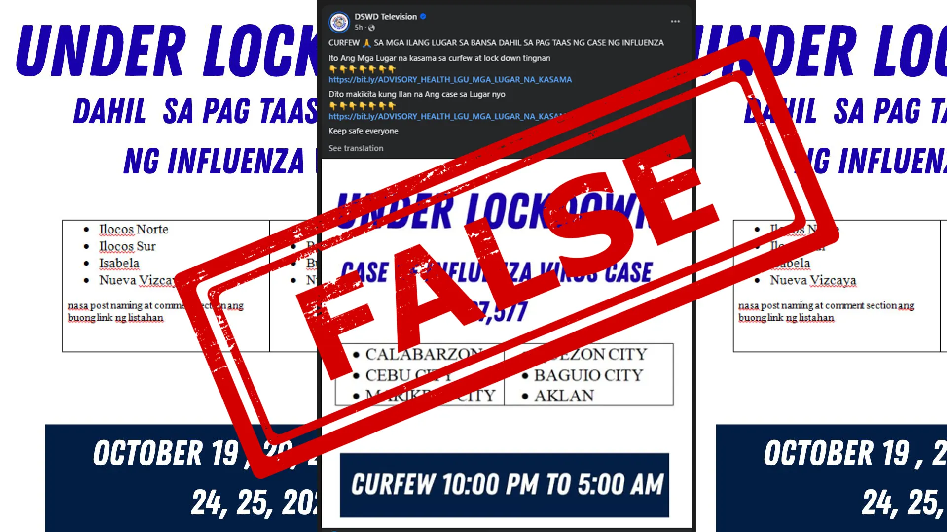 Northern Dispatch | Factcheck | FALSE: North Luzon provinces, other ...